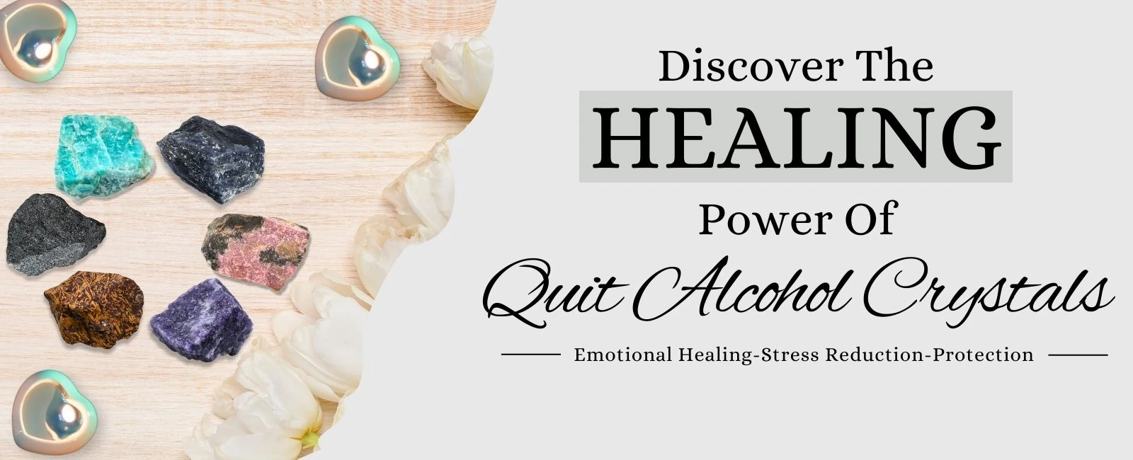 Healing Raw Stones for Alcohol Recovery Journey