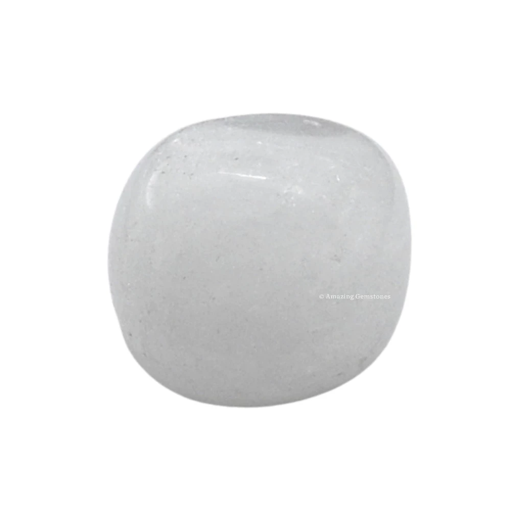 Tumbled Snow White Quartz Stones - Premium Polished Tumbled Crystals