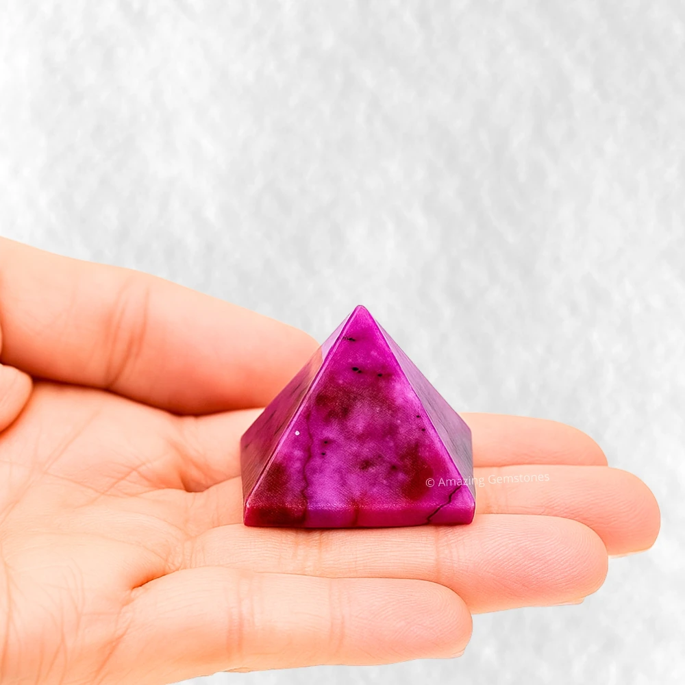 Cobalt Calcite Pyramid - Premium Crystal Pyramid
