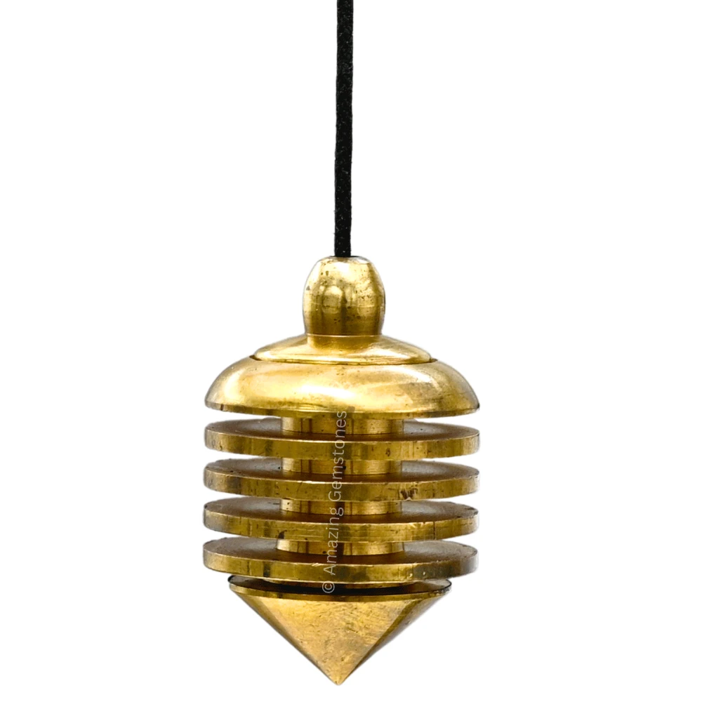 Copper Metal Pendulum - Gold Vertical Hard Coil