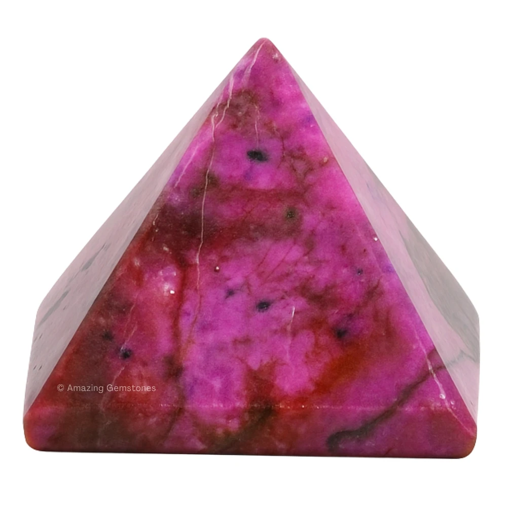 Cobalt Calcite Pyramid - Premium Crystal Pyramid