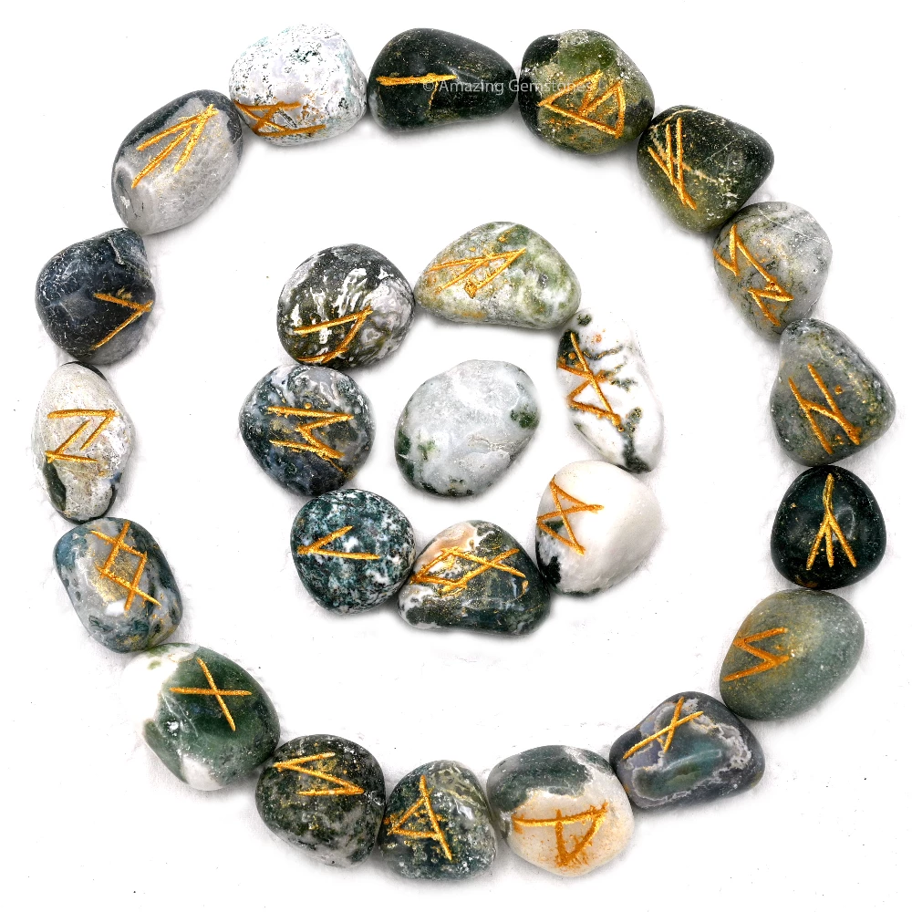 Carnelian Rune Stones Set - Premium Elder Futhark Rune