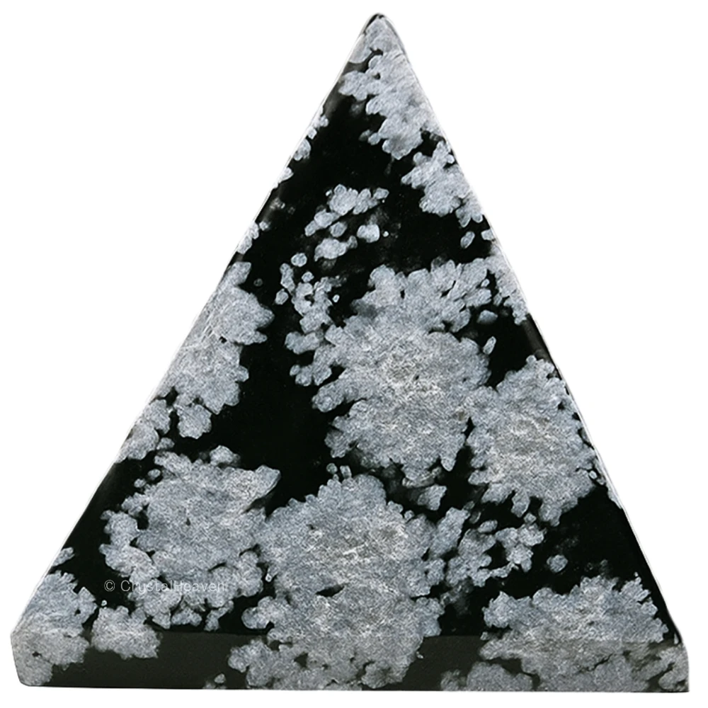 Snowflake Obsidian Pyramid - Premium Crystal Pyramids