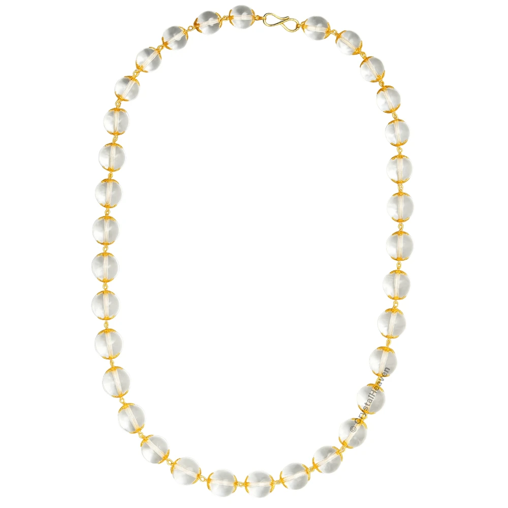 Sphatik Quartz Necklace for Men & Women - Genuine Rudraksha Beads ...