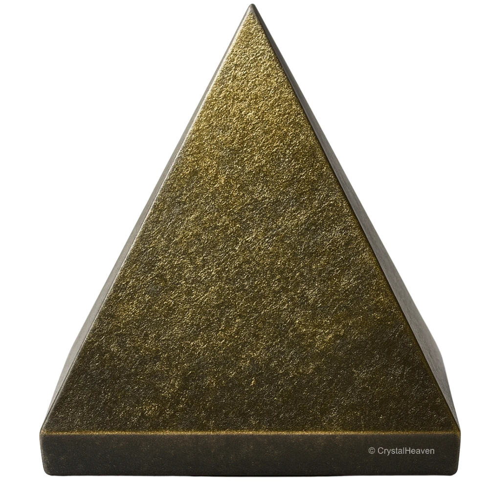 Golden Sheen Obsidian Crystal Pyramid - Premium Feng Shui Reiki Healing ...
