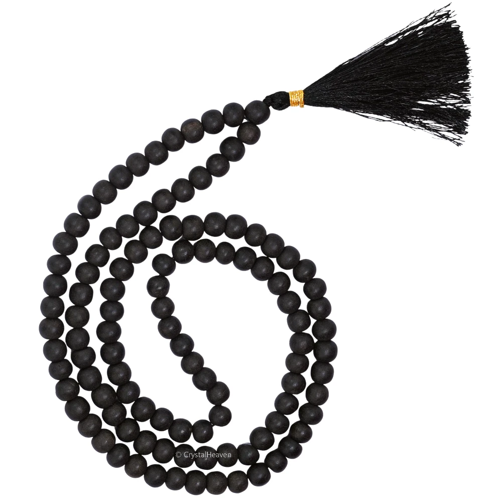 Karungali Malai Mala Original - Premium Ebony Wood Japa Mala