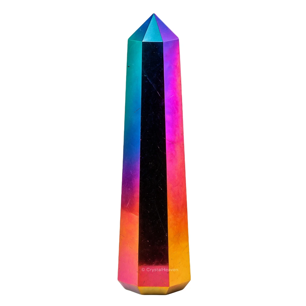 Titanium Aura Quartz Crystal Tower and Gemstone Tower Collection ...