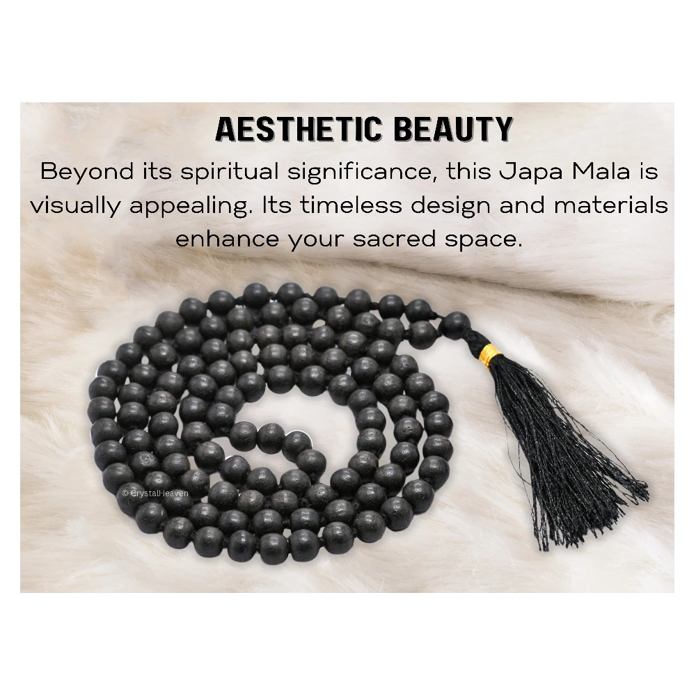 Karungali Malai Mala Original - Premium Ebony Wood Japa Mala
