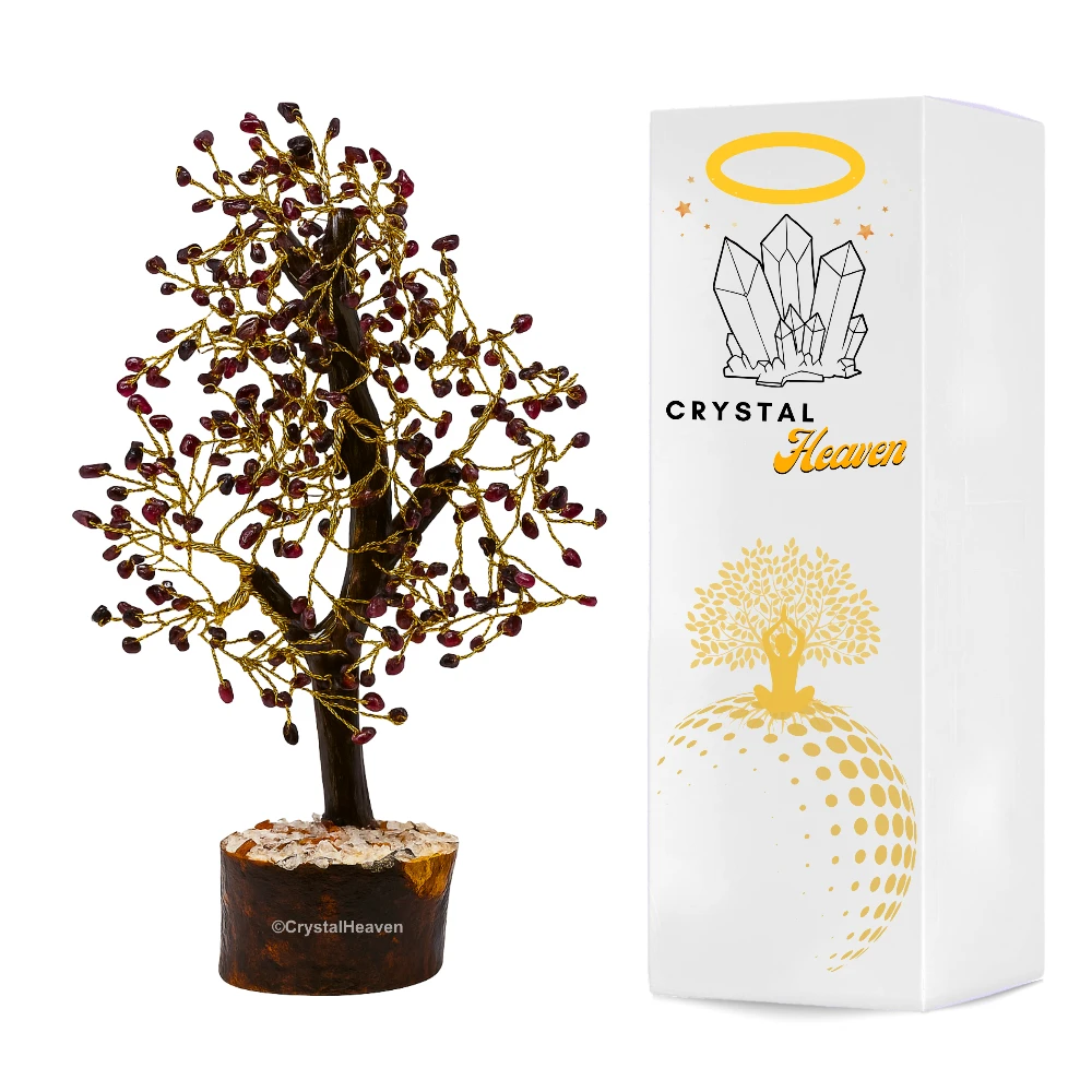 Garnet Crystal Tree - Premium Healing Crystal, Vastu & Feng Shui Trees