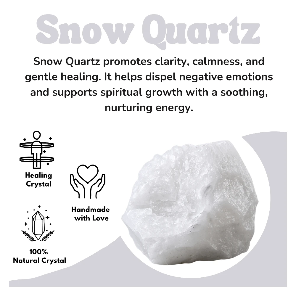Raw Snow Quartz Crystals