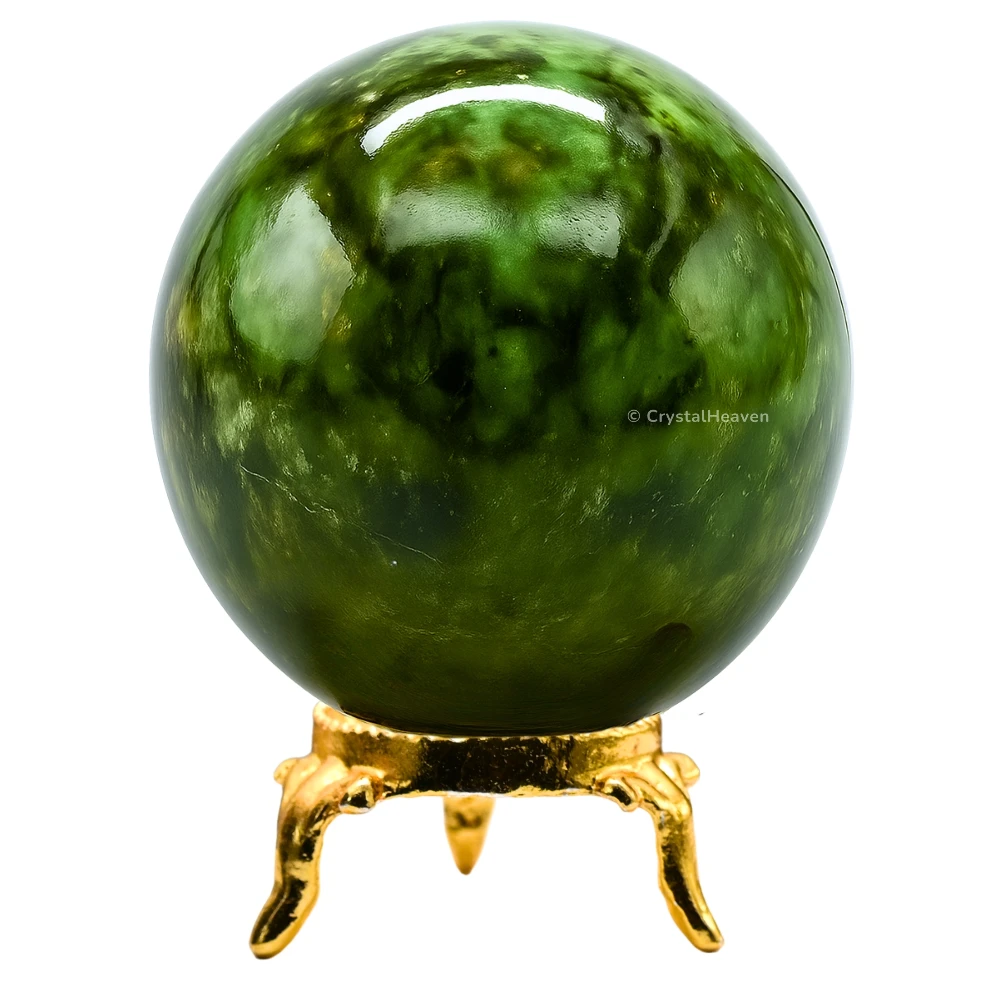 Green Jade Crystal Ball - Premium Crystal Crystal Spheres for Fortune ...