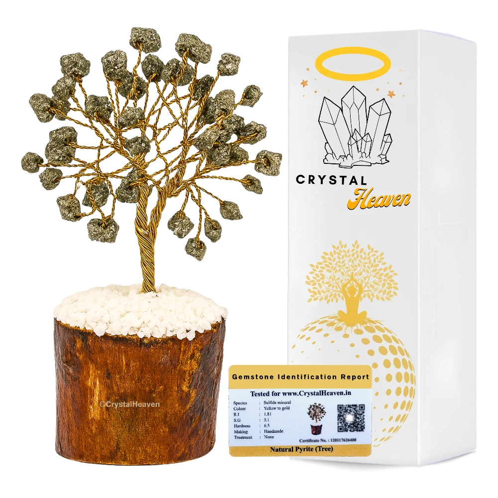 Pyrite Crystal Tree - Premium Healing Crystal, Vastu & Feng Shui Trees
