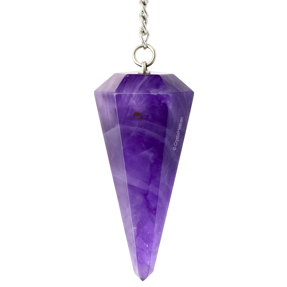 Amethyst Pendulum - Premium Crystal Dowsing Pendulums