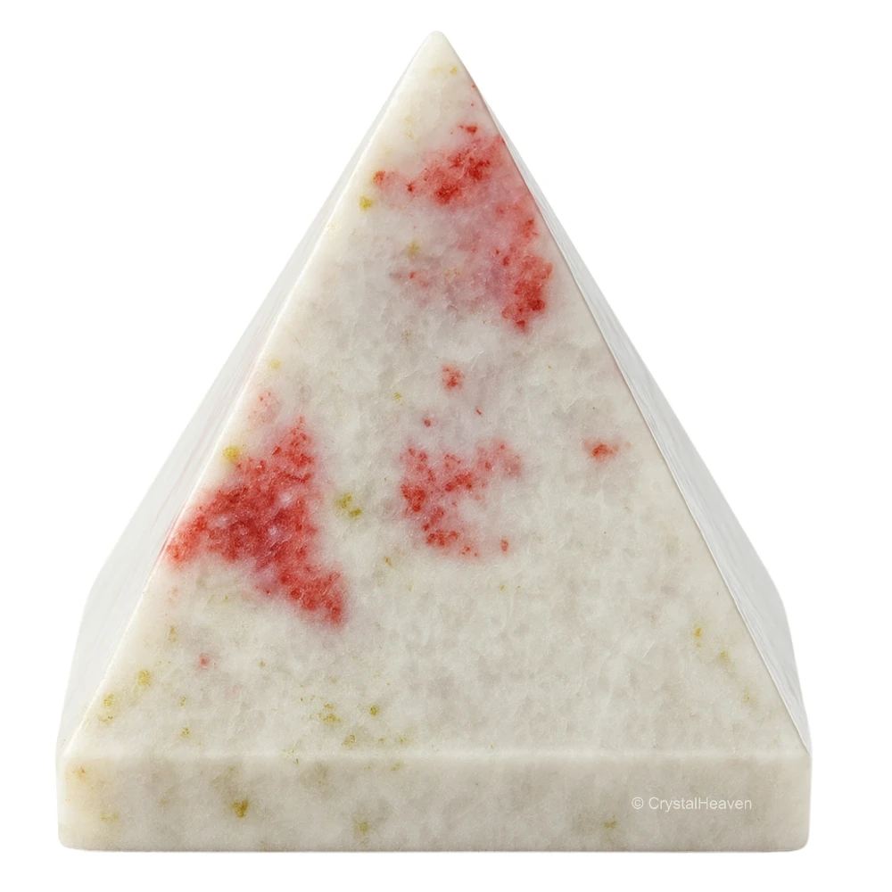 Cinnabarite Crystal Pyramid - Premium Feng Shui Reiki Healing Pyramid