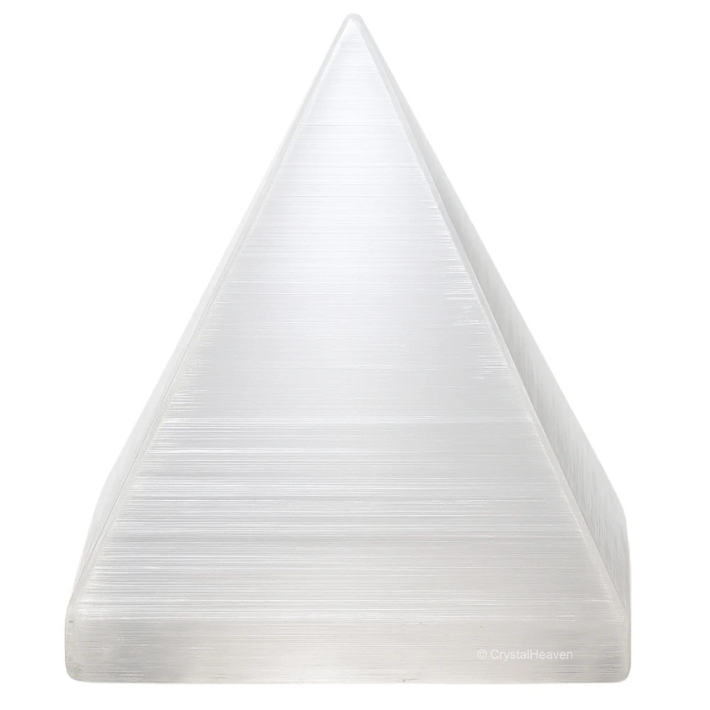 Selenite Crystal Pyramid - Premium Feng Shui Reiki Healing Pyramid