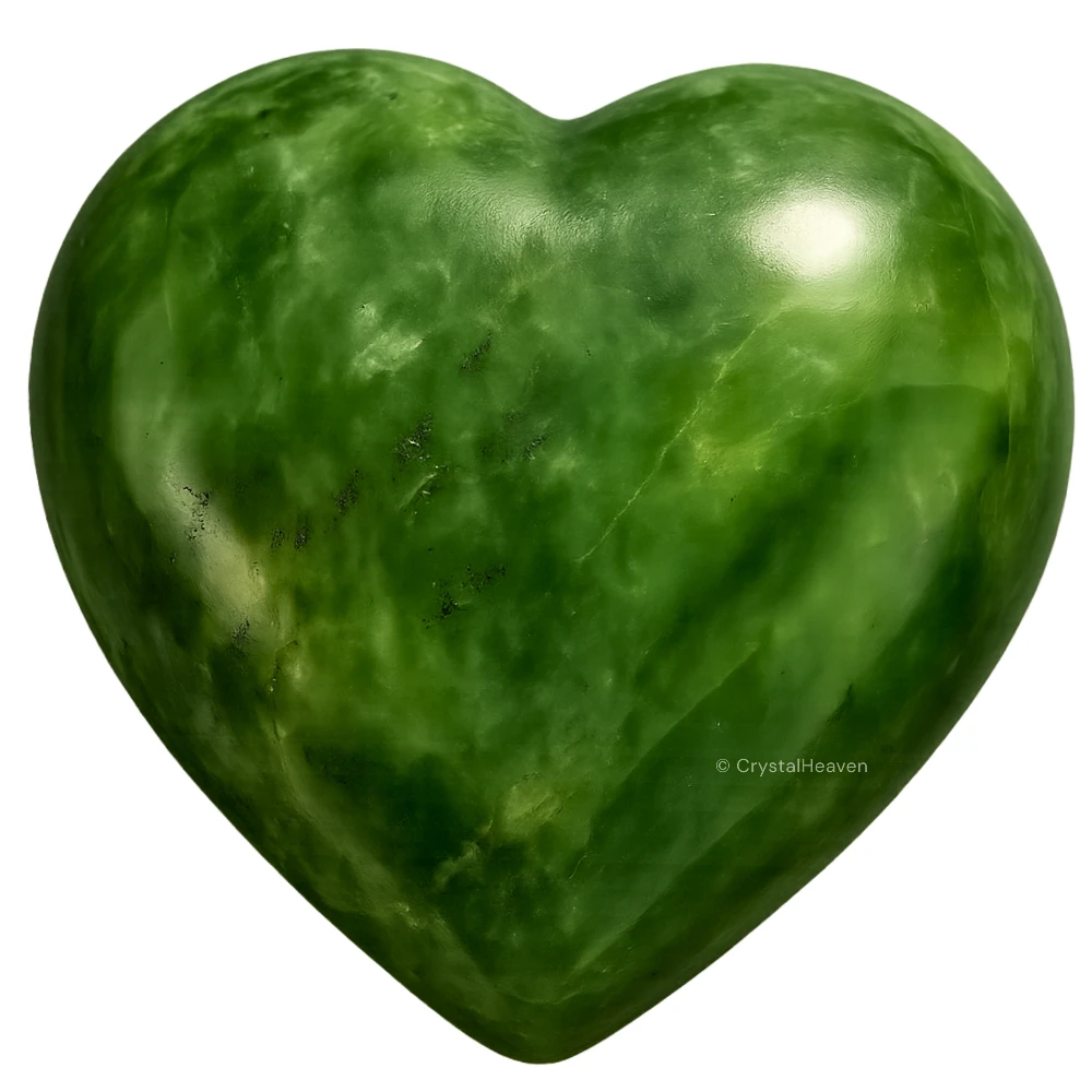 Green Jade Crystal Healing Hearts for Love - Heart Shape Stone Collection