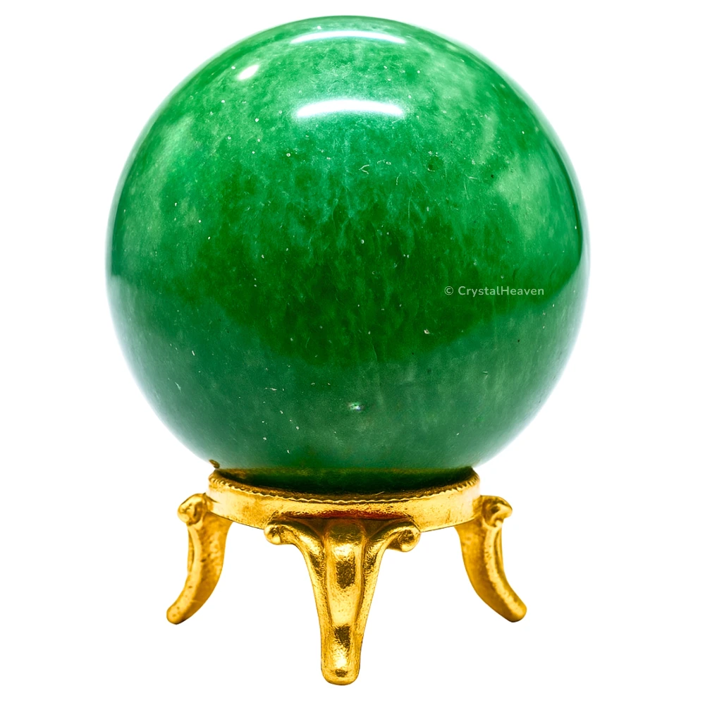 Green Strawberry Quartz Crystal Ball - Premium Crystal Crystal Spheres ...